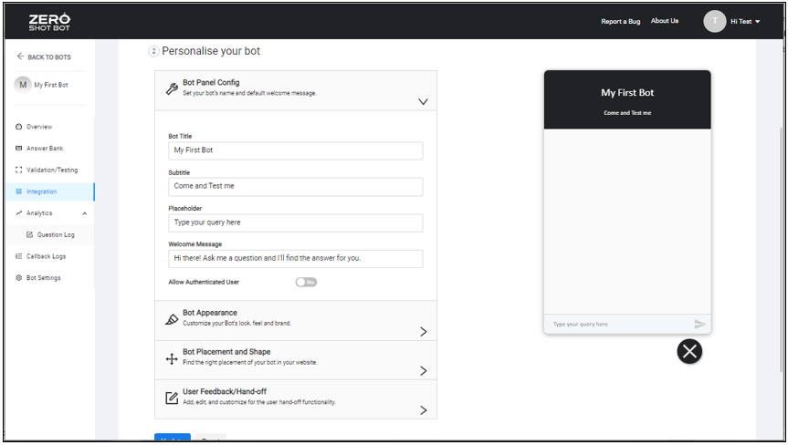 Deploying ZSB Bots | ZeroShotBot Documentation